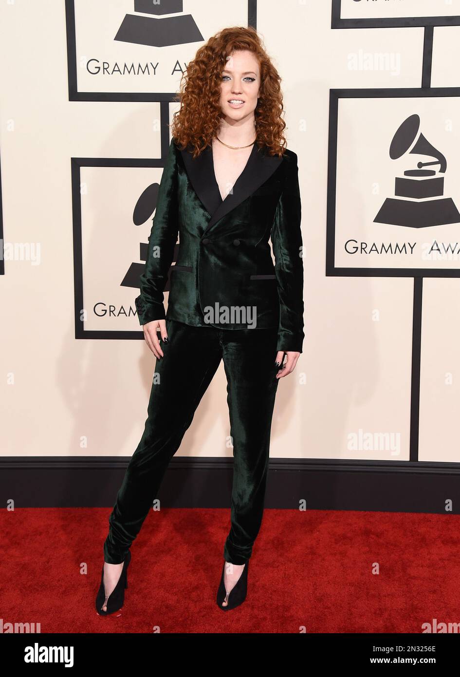 Jess Glynne arrives at the 57th annual Grammy Awards at the Staples ...