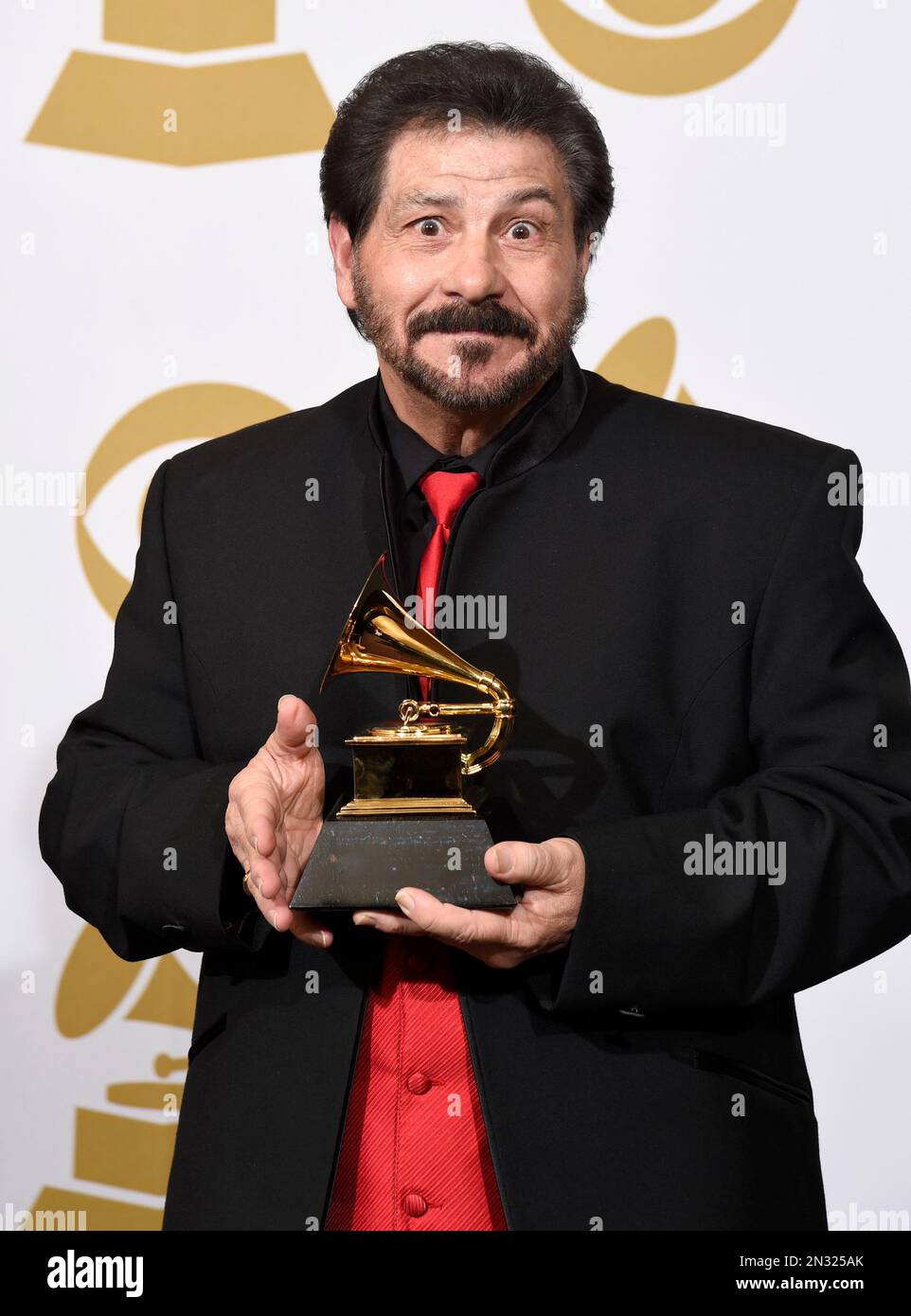 Jo-El Sonnier poses in the press room with the award for best regional ...