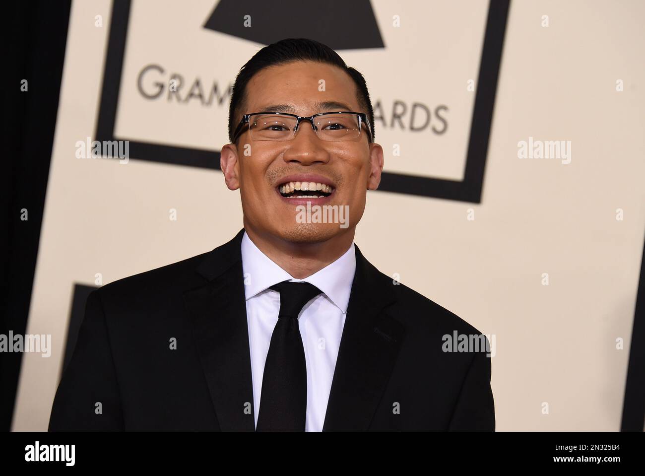 Jared Cassedy arrives at the 57th annual Grammy Awards at the Staples ...