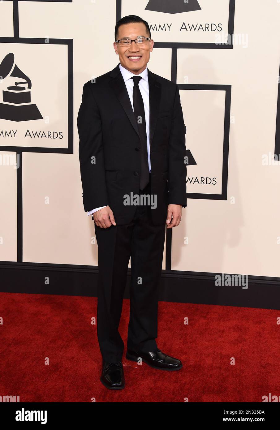 Jared Cassedy arrives at the 57th annual Grammy Awards at the Staples ...