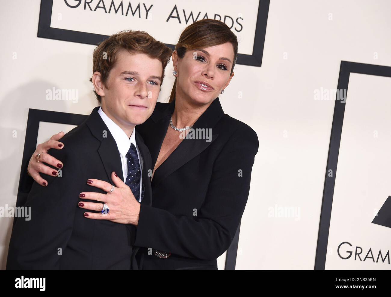 Edgar Cooper Endicott, left, and Melissa Rivers arrive at the 57th ...
