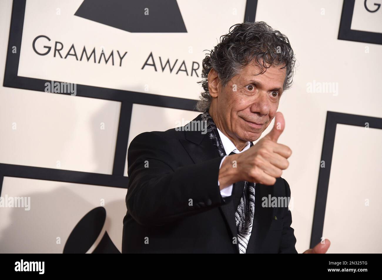 Chick Corea arrives at the 57th annual Grammy Awards at the Staples ...
