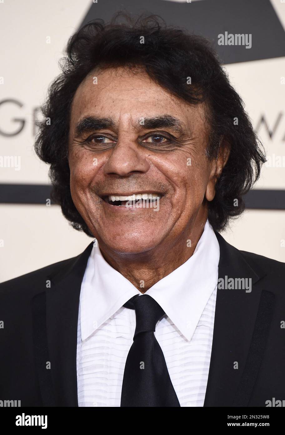 Johnny Mathis arrives at the 57th annual Grammy Awards at the Staples ...