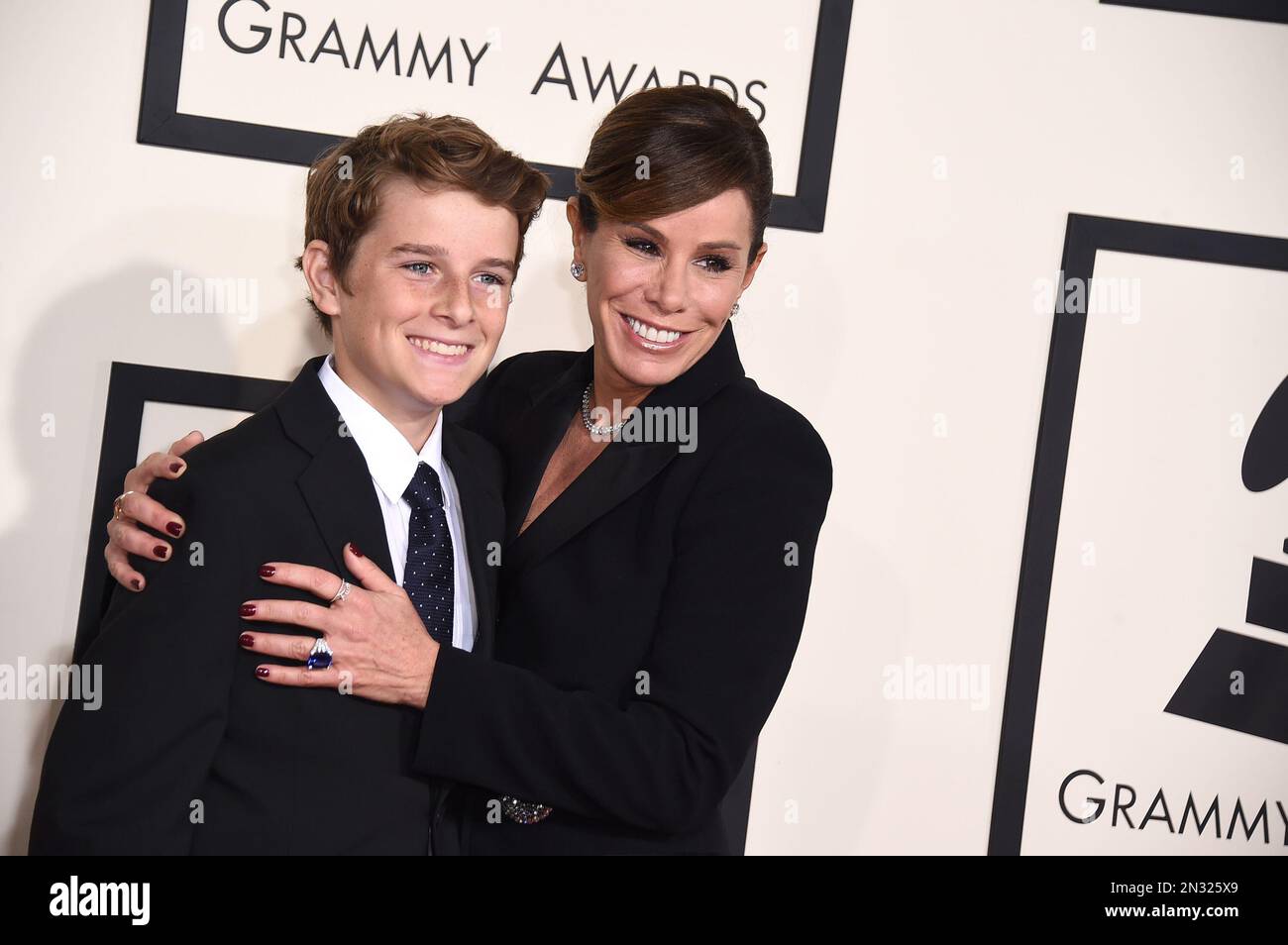 Edgar Cooper Endicott, left, and Melissa Rivers arrive at the 57th ...