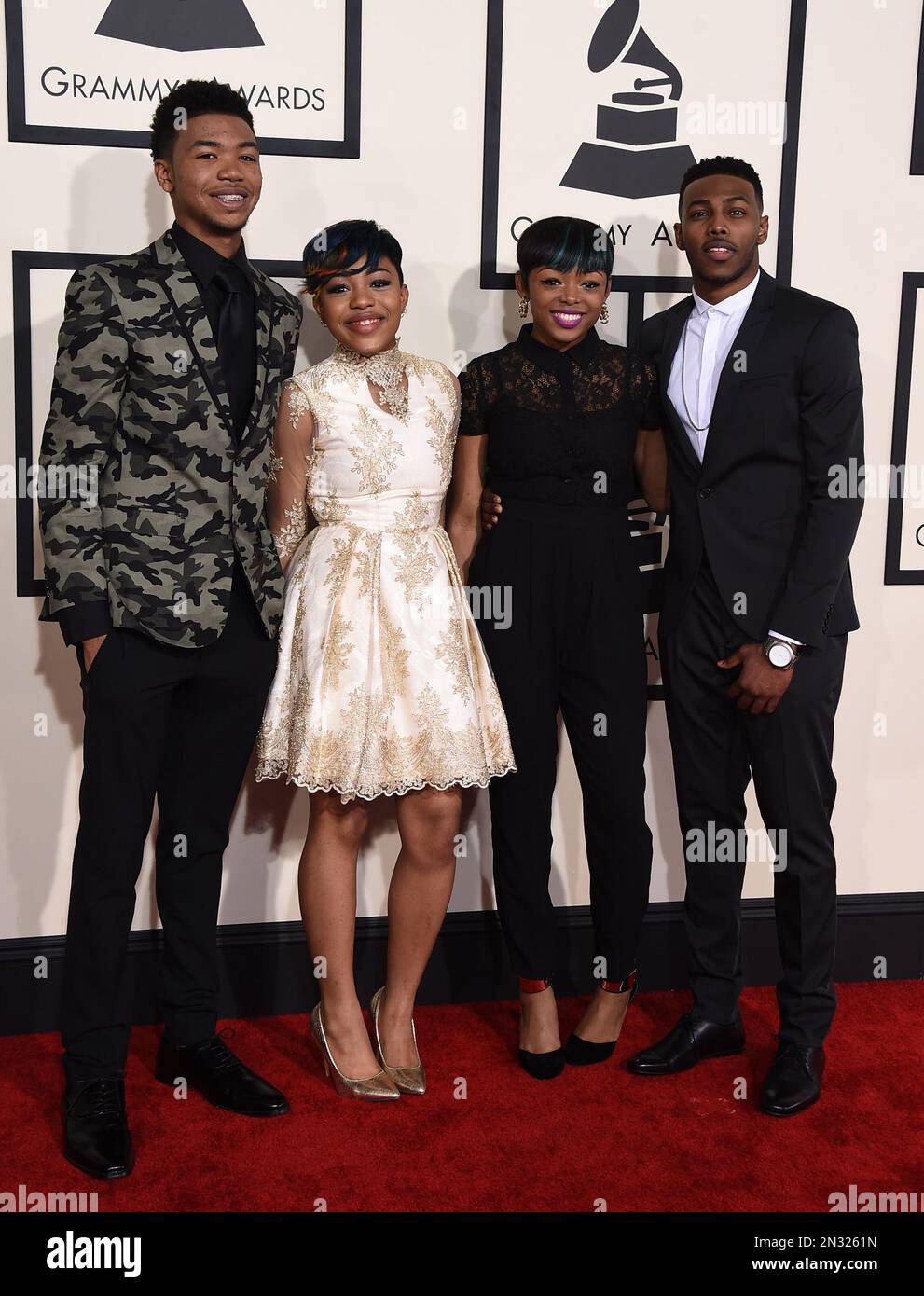 Paco Walls, from left, Ahjah Walls, Rhea Walls, and Darrell Walls of ...