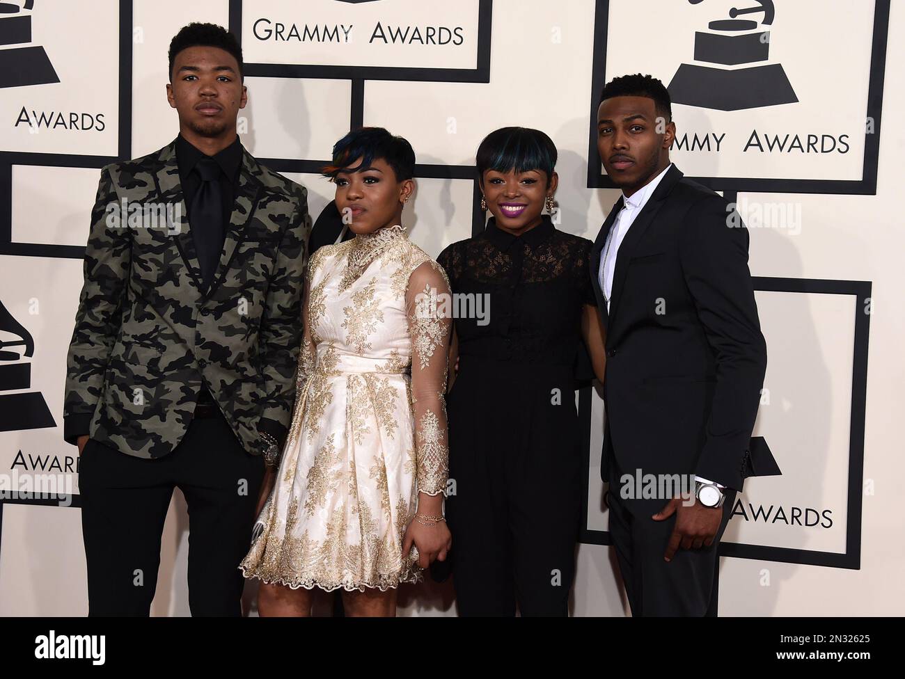 Paco Walls, from left, Ahjah Walls, Rhea Walls, and Darrell Walls of ...