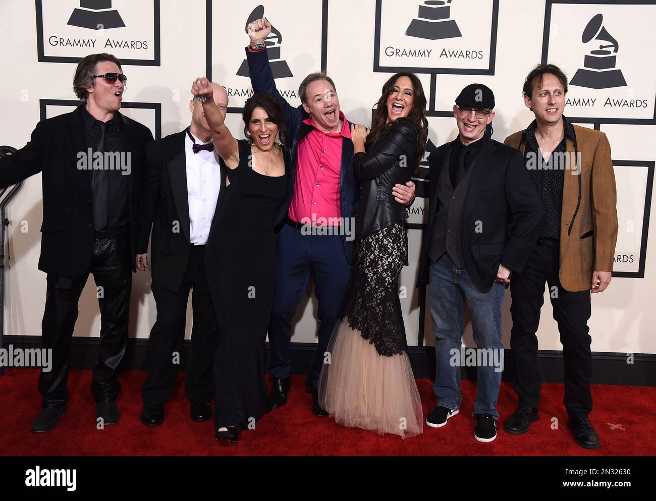 Brady Rymer, center, and The Little Band That Could arrive at the 57th ...