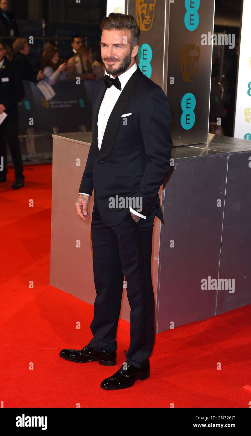 David Beckham arrives for the British Academy Film and Television ...