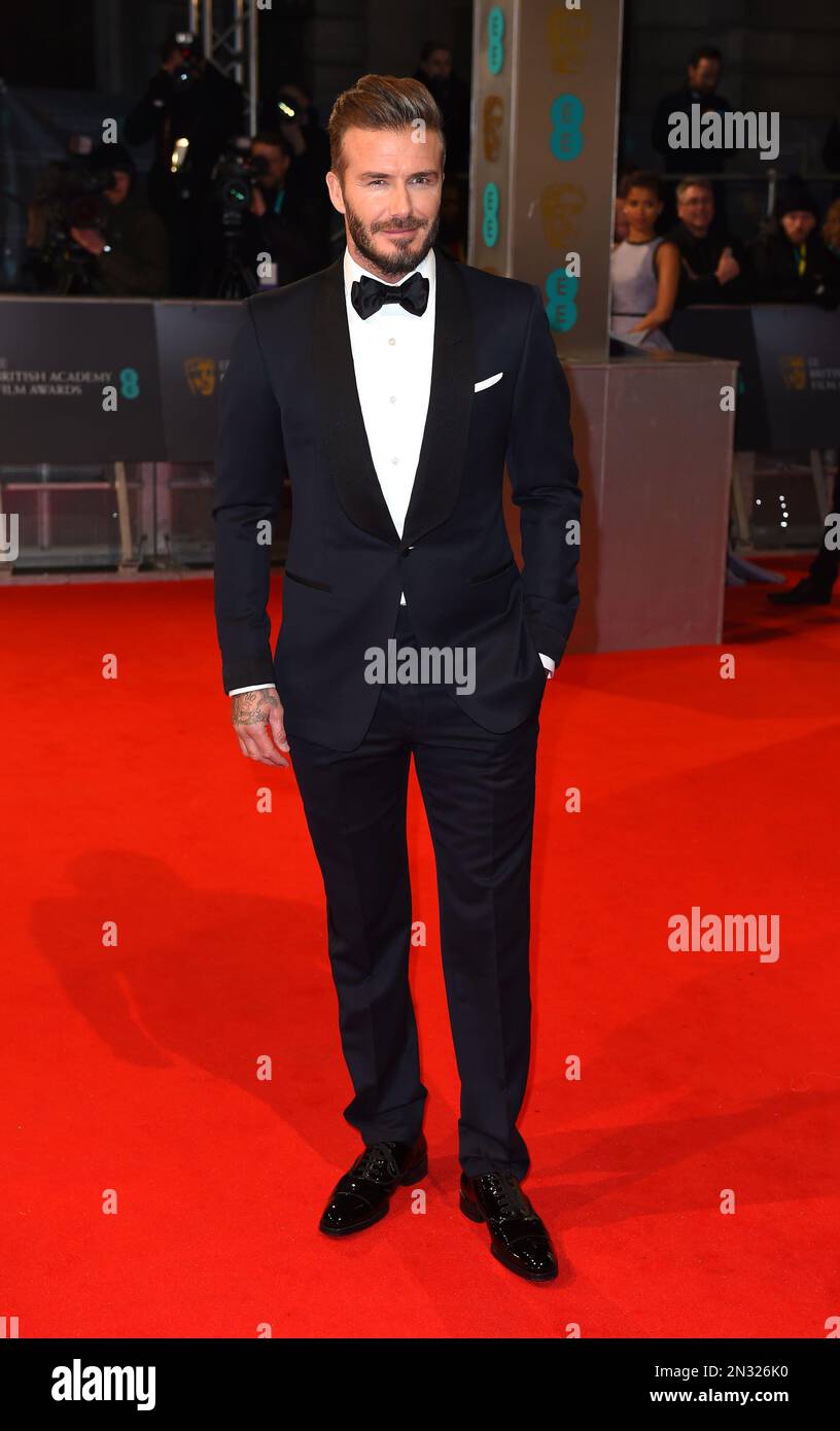 David Beckham arrives for the British Academy Film and Television ...