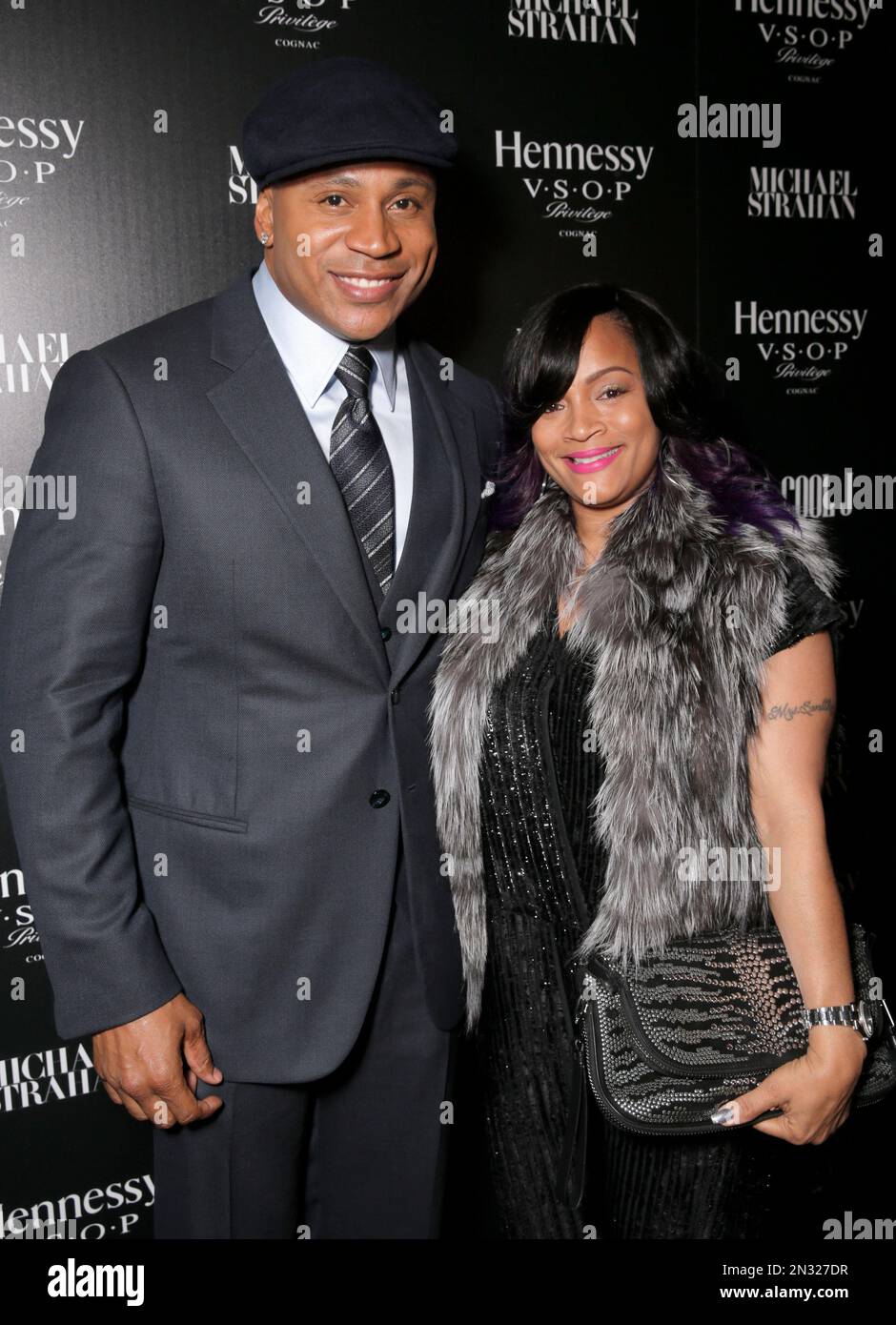 LL Cool J and Simone Smith attend a private dinner hosted by Hennessy V ...