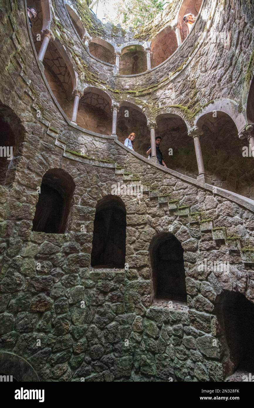 Initiation Wells at Quinta da Regaleira Sintra, Portugal Stock Photo ...