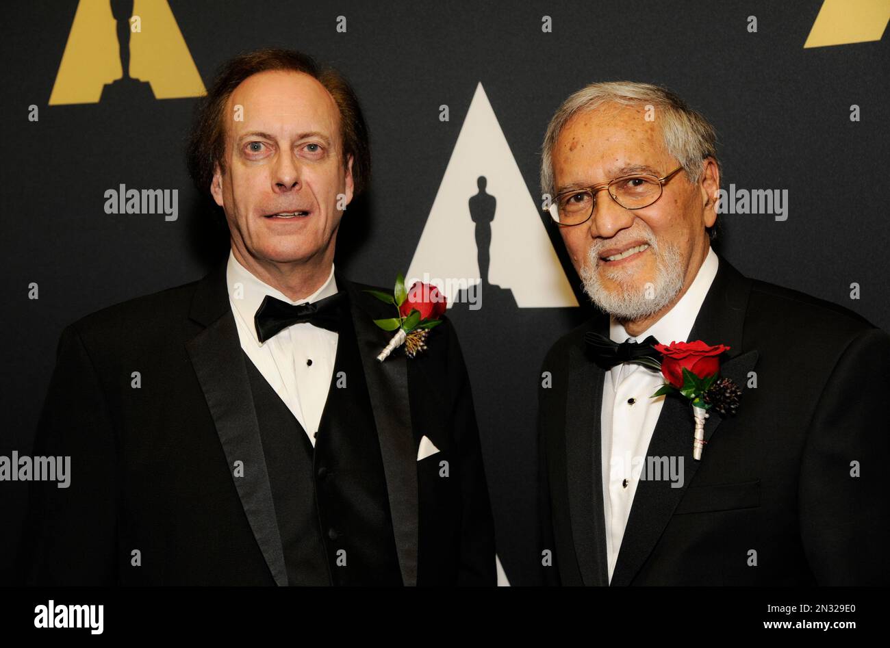 Scientific and Engineering Awards recipients Iain Neil, left, and Andre ...