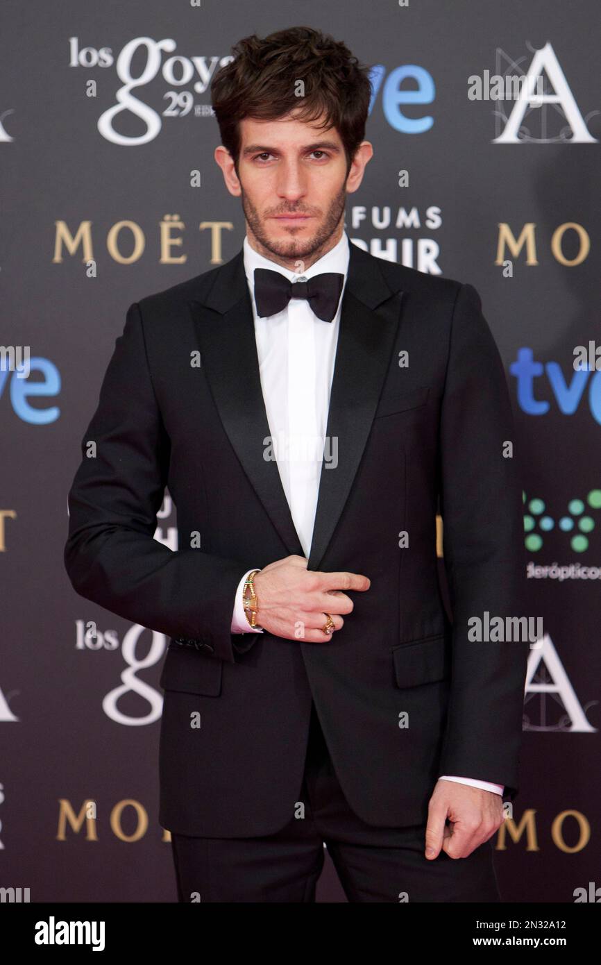 Spanish actor Kim Gutierrez poses for photographers on the red carpet ...