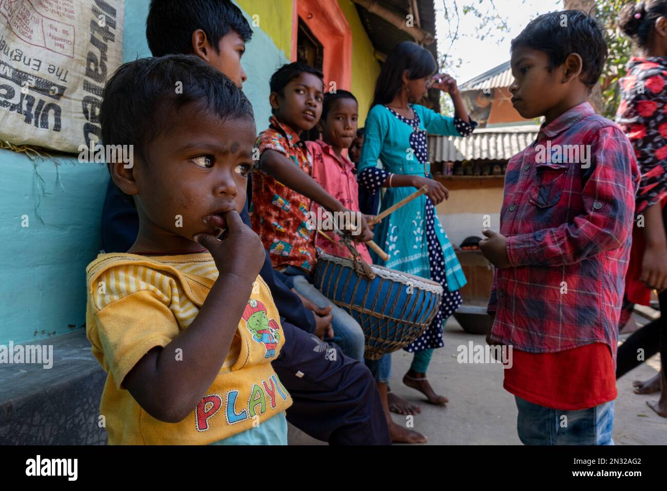 Bolpur, West Bengal, India. 5th Feb, 2023. On the last full moon, Bidu ...