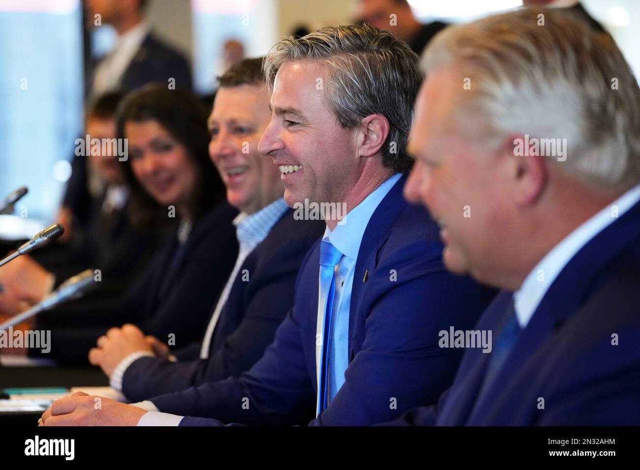 Ottawa. Canada, 07/02/2023, Nova Scotia Premier Tim Houston (second ...