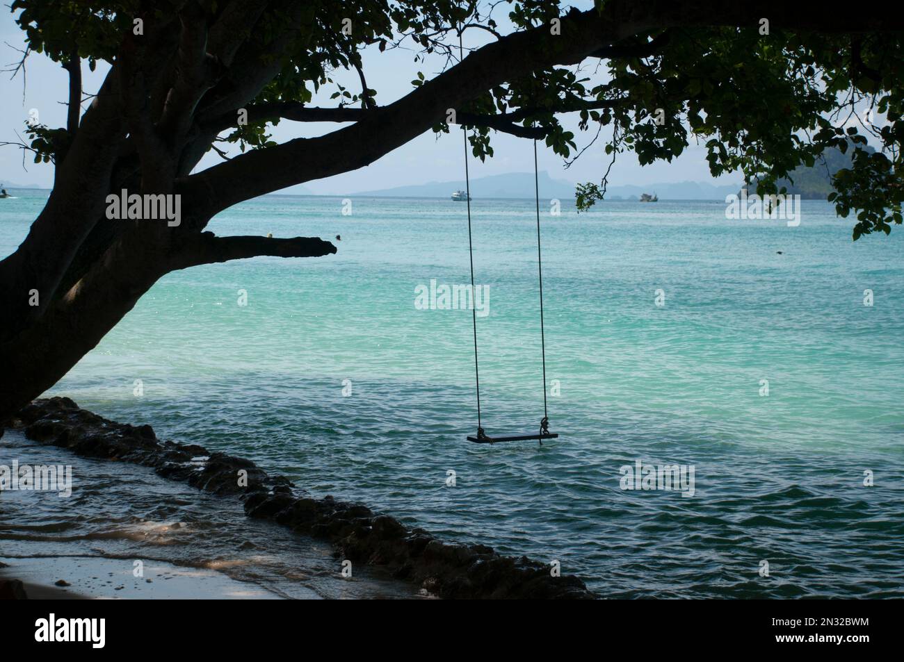 swing above water Stock Photo - Alamy