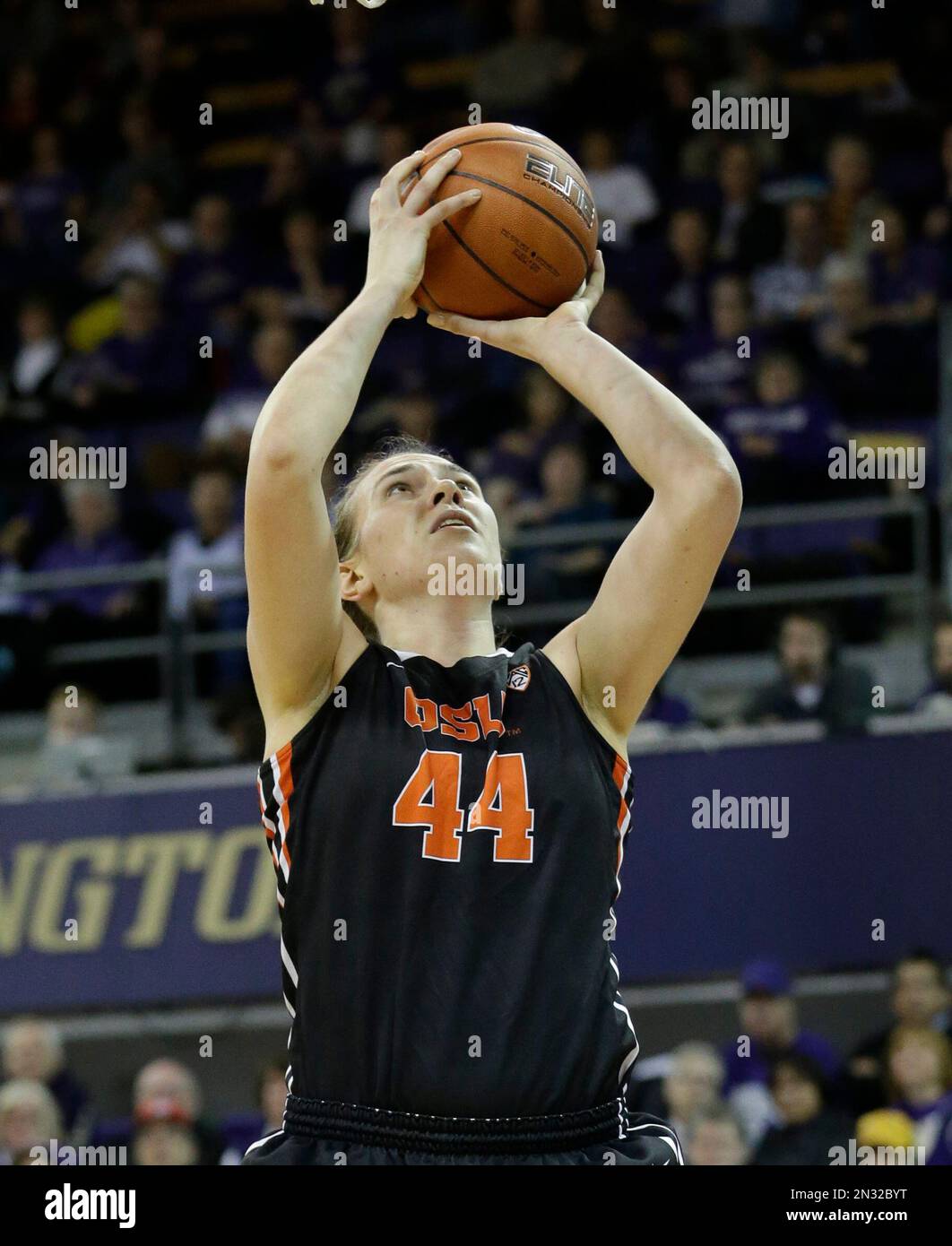Oregon State's Ruth Hamblin in action against Washington in an NCAA ...
