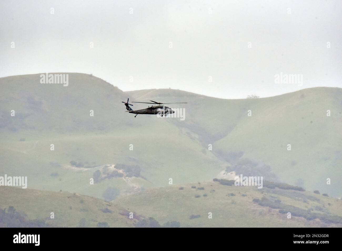 Six UH-60 Black Hawks Army Reserve Soldiers fired thousands of rounds ...