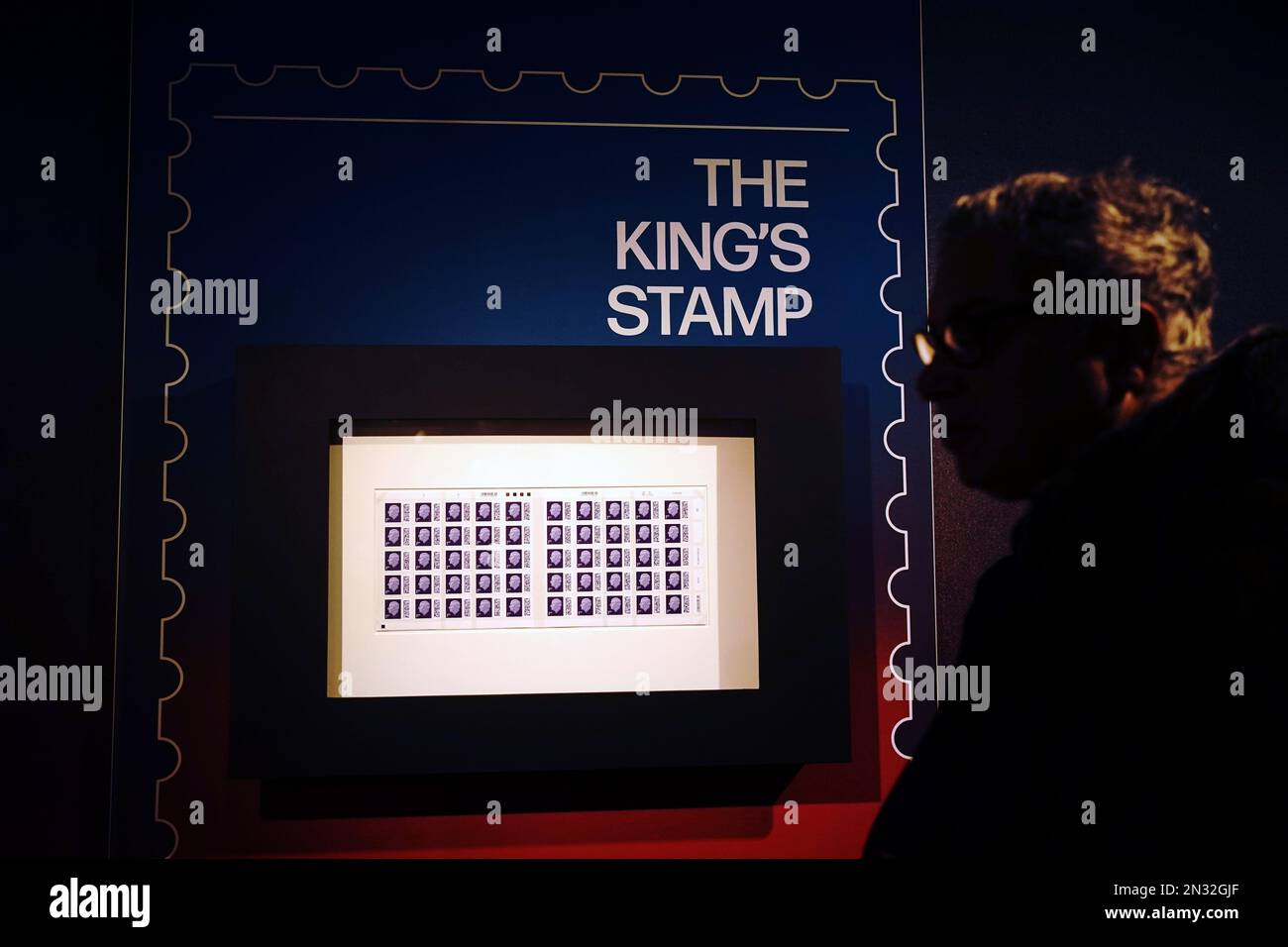 One Of The First Sheets Of The 1st Class Definitive Stamp Featuring