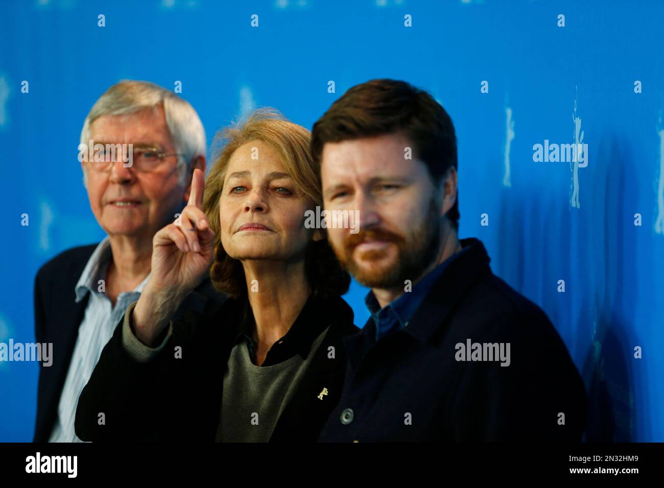 From left, actor Sir Tom Courtenay, actress Charlotte Rampling ...