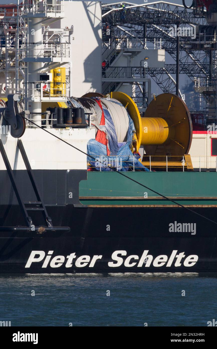 The Pieter Schelte, a huge ship expected to be used to dismantle North ...