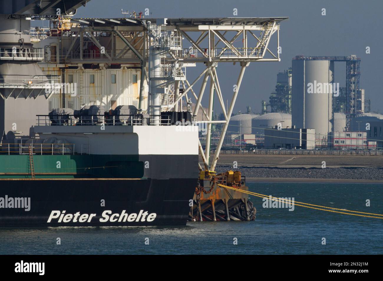 The Pieter Schelte, a huge ship expected to be used to dismantle North ...