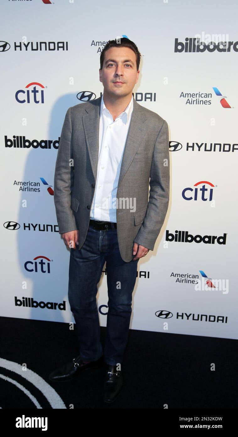 John Amato arrives at Billboard Power 100 celebration at Bouchon on Thursday, Feb. 5, 2015, in ...