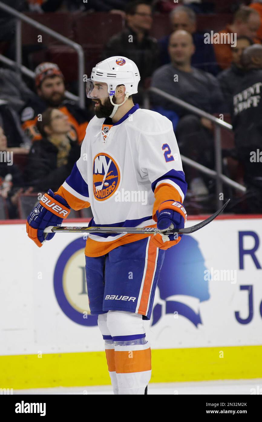 New York Islanders' Nick Leddy in action during an NHL hockey game ...