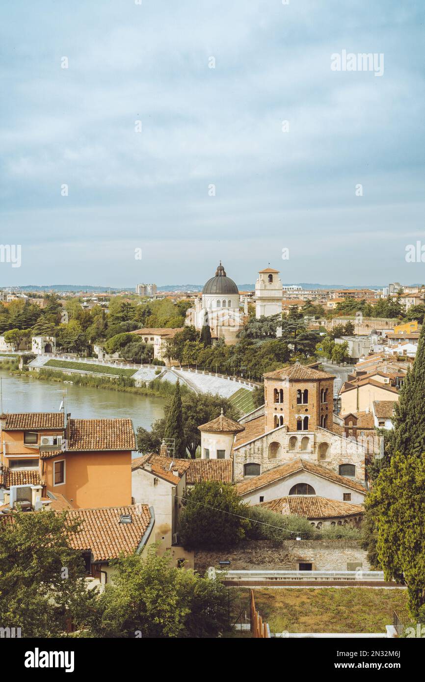 Verona City Landscape Summer Stock Photo - Alamy