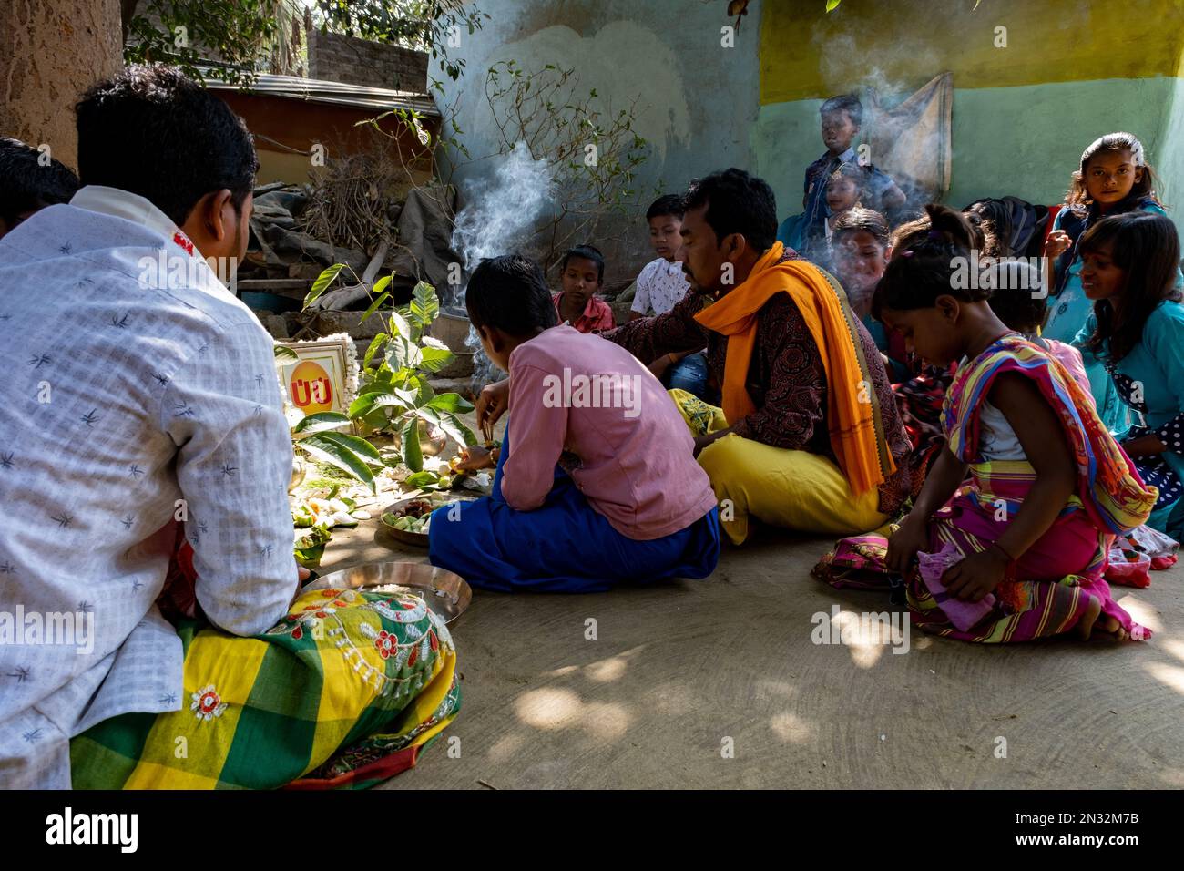 Bolpur, West Bengal, India. 5th Feb, 2023. On the last full moon, Bidu ...