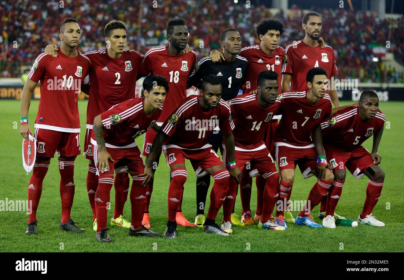 Equatorial Guinea's national soccer team pose before their African Cup ...