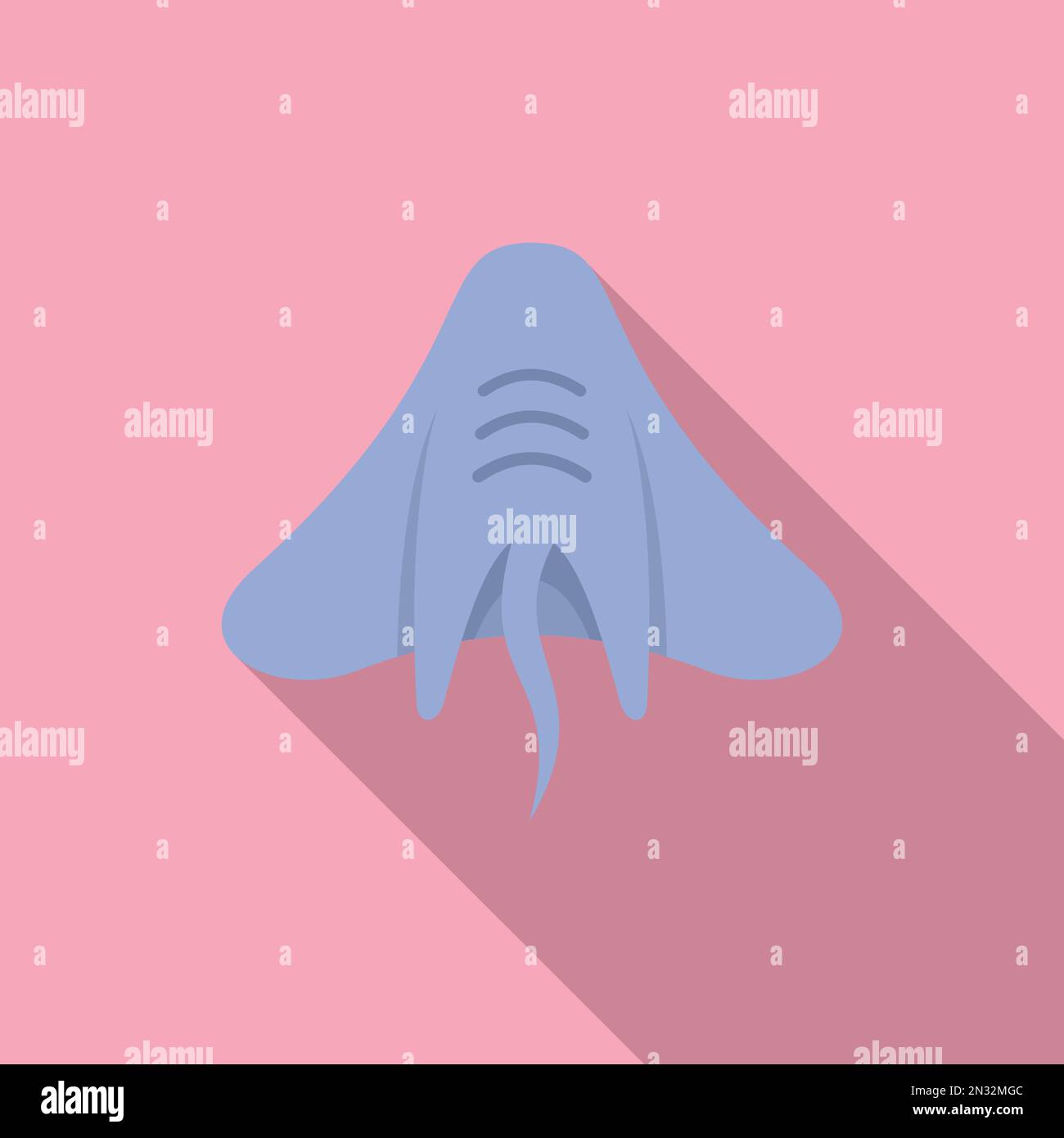 Stingray manta icon flat vector. Underwater animal. Sea marine Stock ...