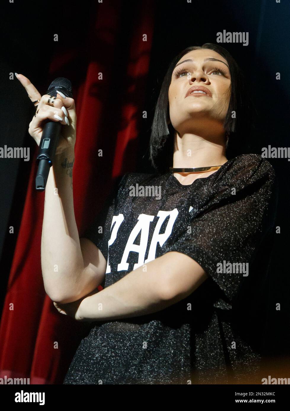 British singer Jessie J, performs in concert during the"Concert Prive ...
