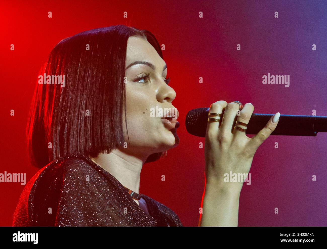 British singer Jessie J performs during the Concert Prive event at the ...