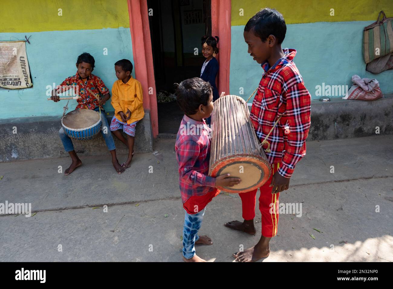Bolpur, West Bengal, India. 5th Feb, 2023. On the last full moon, Bidu ...