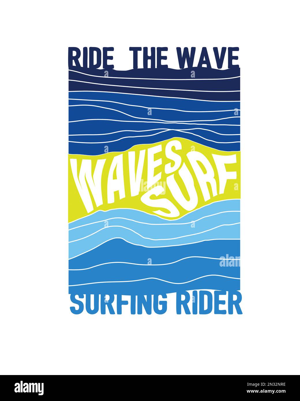 Colorful sea beach waves Stock Vector Images - Alamy