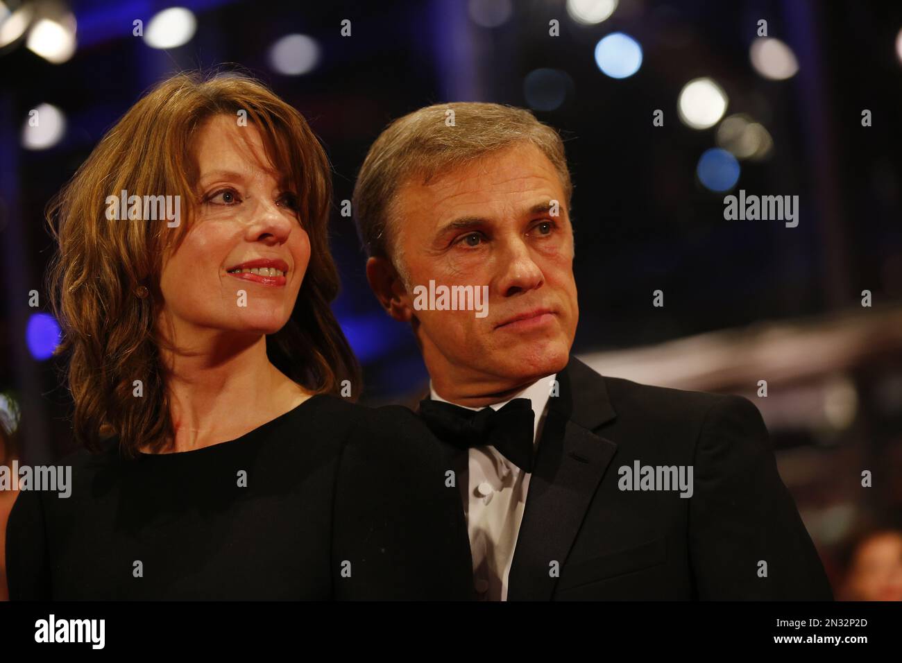 Austrian actor Christoph Waltz and his wife Judith Holste on the red ...