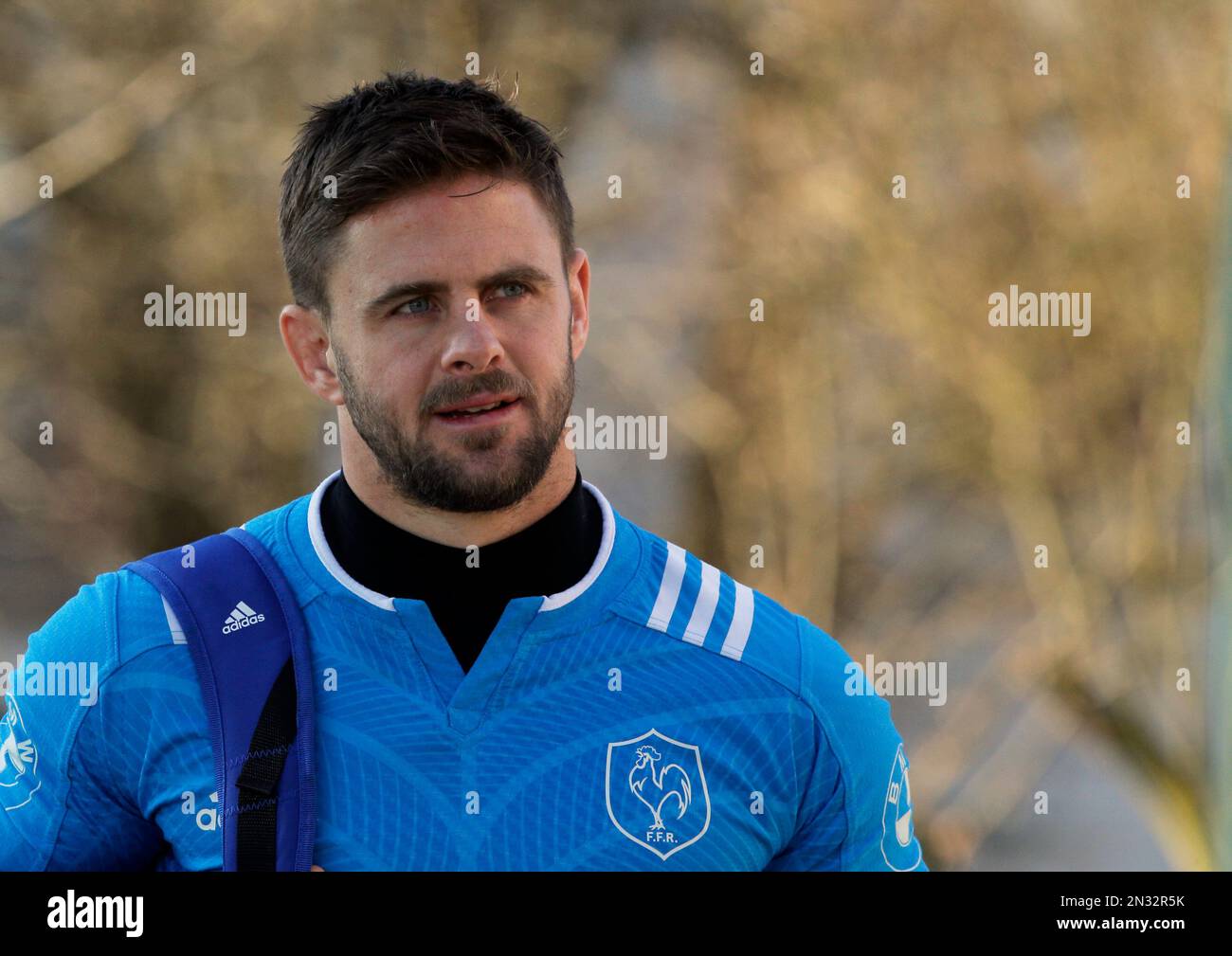 France's Rory Kockott of South Africa arrives for a training session at ...