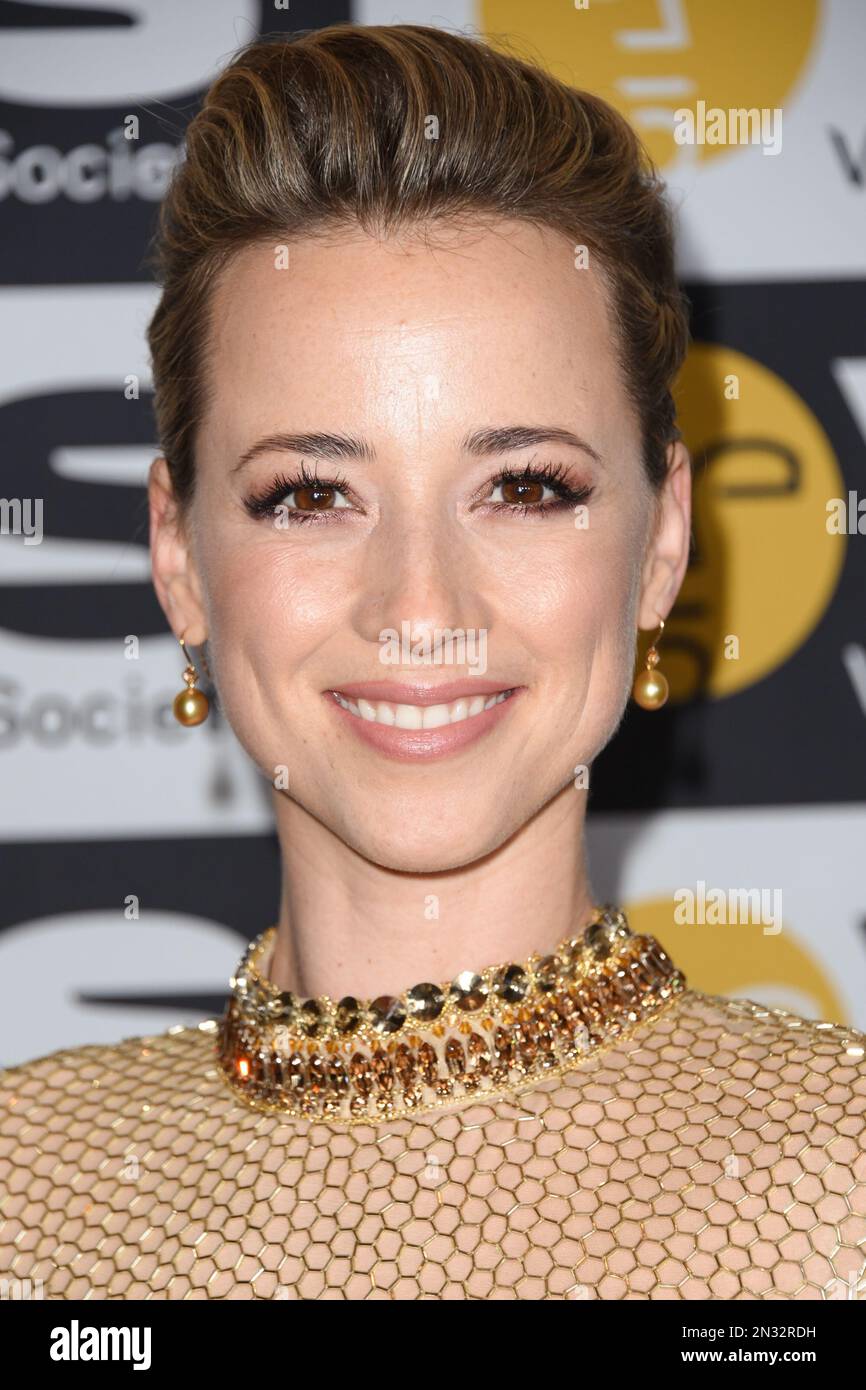 Karine Vanasse arrives at the 13th Annual VES Awards held at the ...