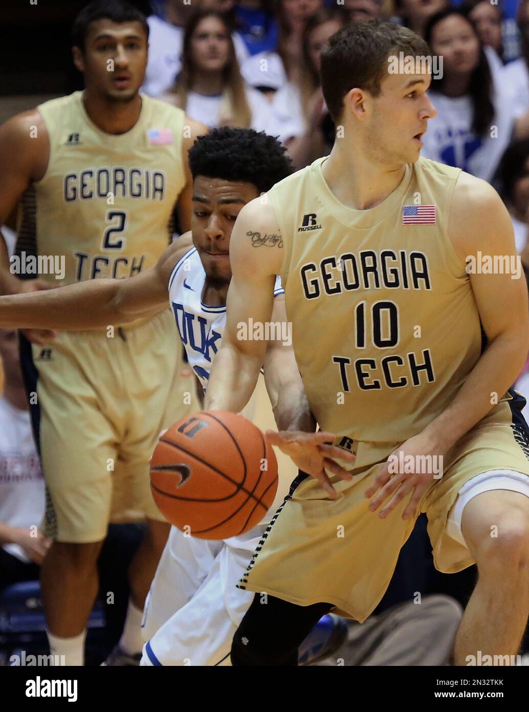 Duke's Quinn Cook steals the ball from Georgia Tech's Travis Jorgenson ...