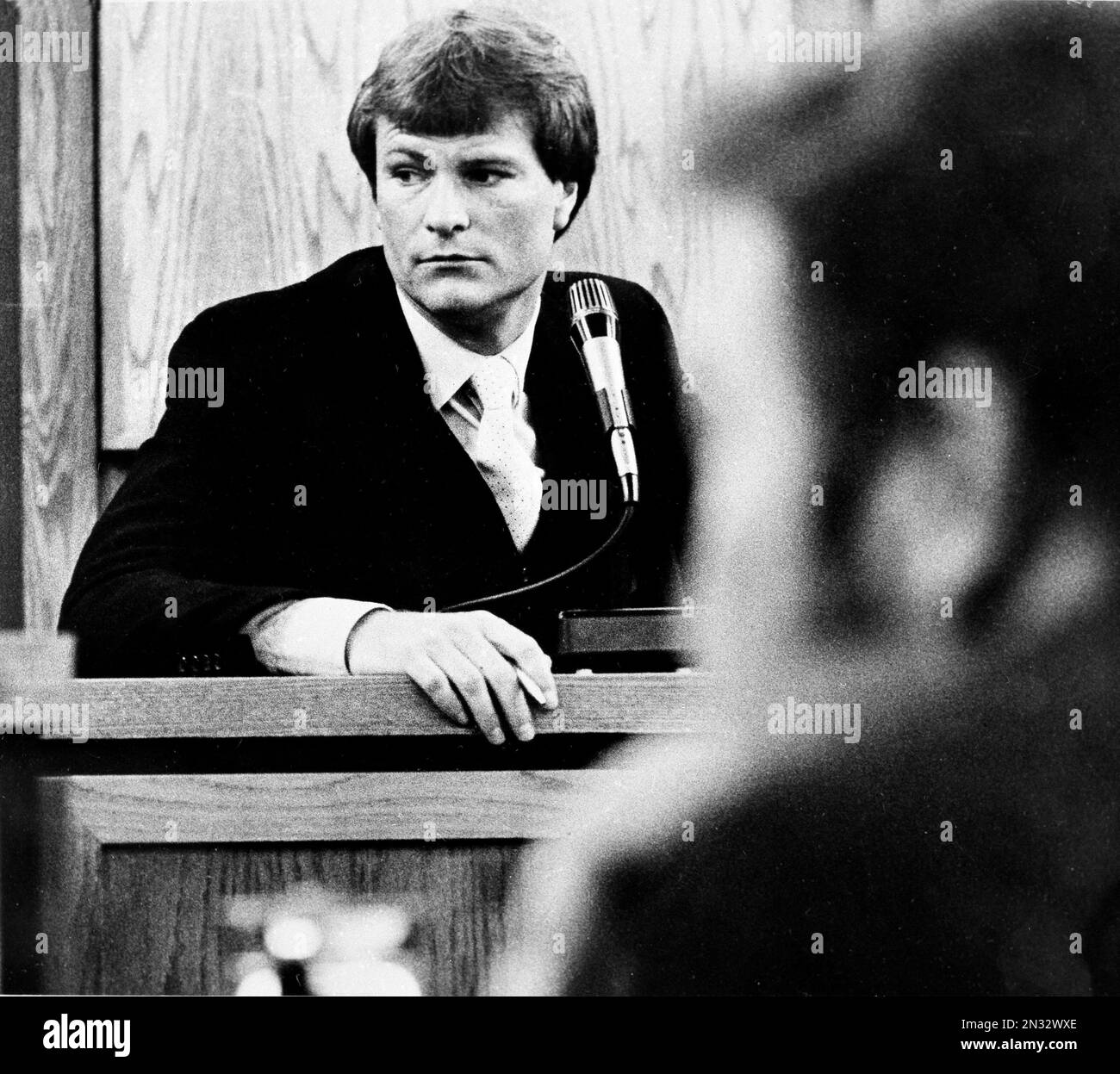 Frederick Coe sits on the witness stand during his trial in Spokane ...