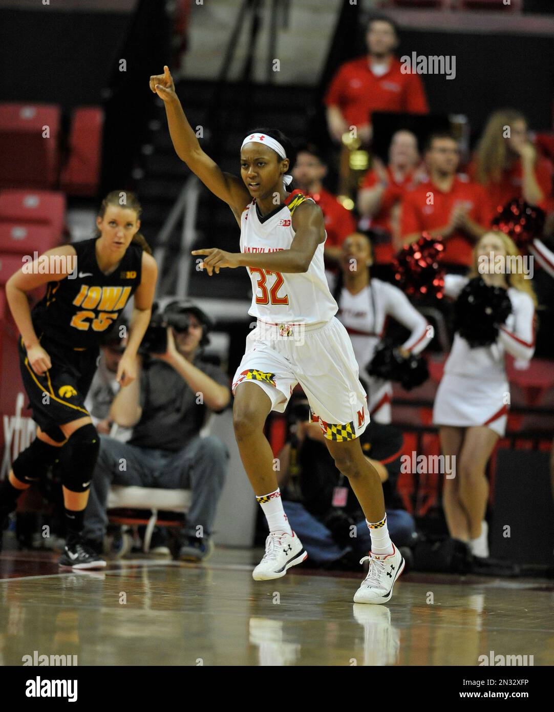 Maryland guard Shatori Walker-Kimbrough reacts after scoring against ...