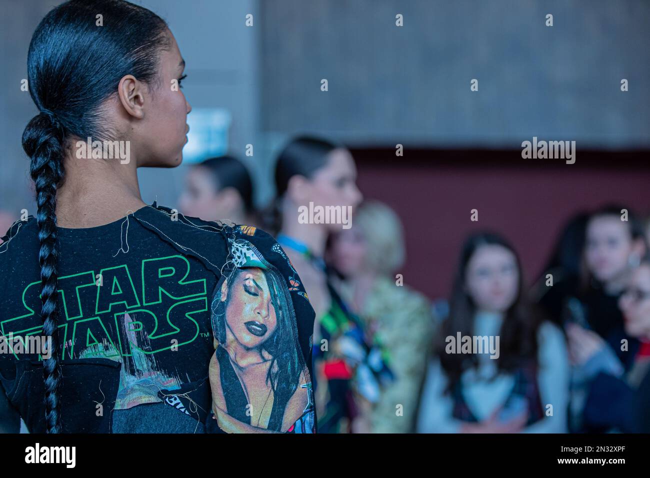 A models present a creation by Hungarian designer Borbala during BCEFW ...