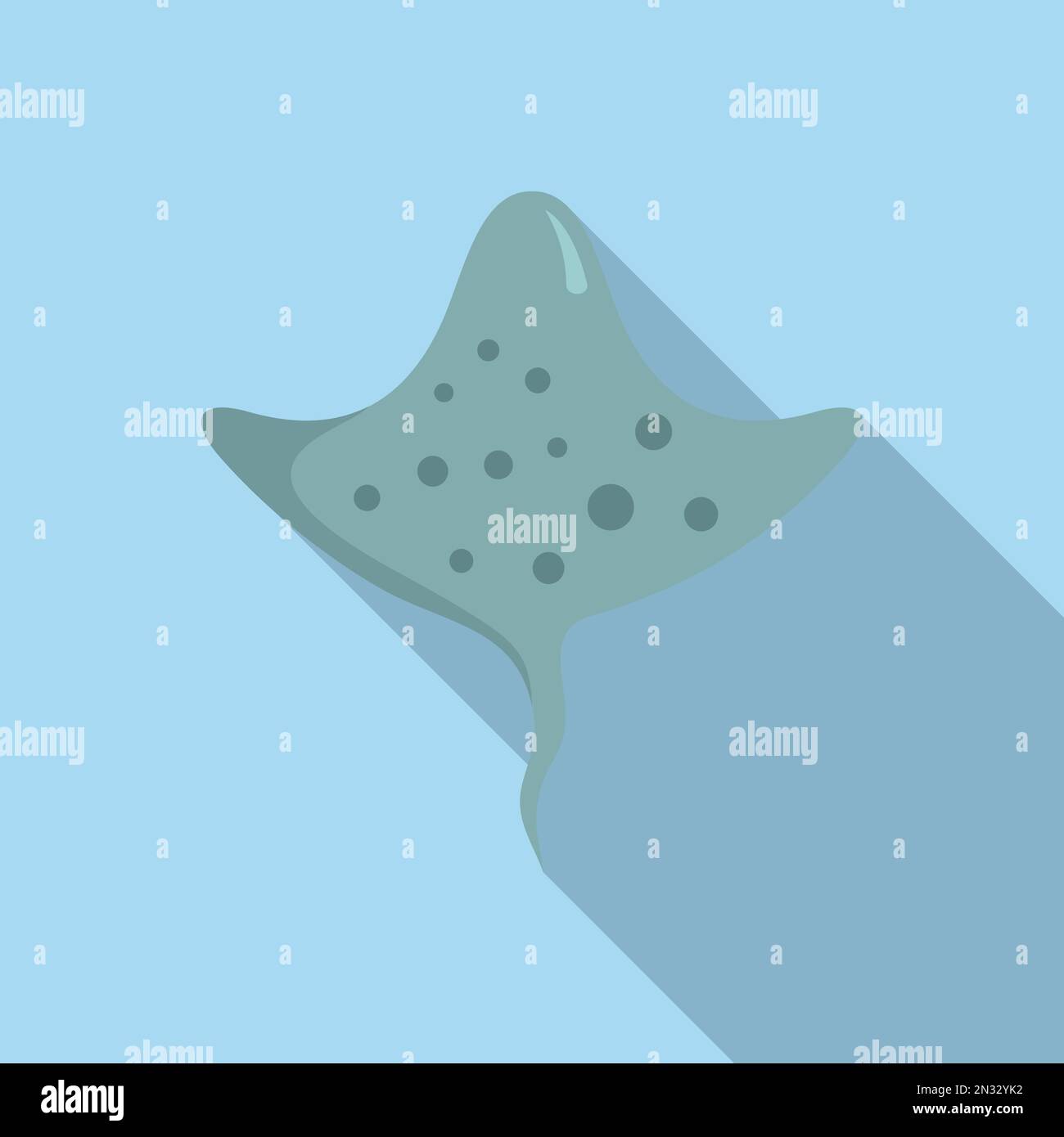Electric stingray icon flat vector. Sea animal. Ocean wildlife Stock Vector Image & Art - Alamy