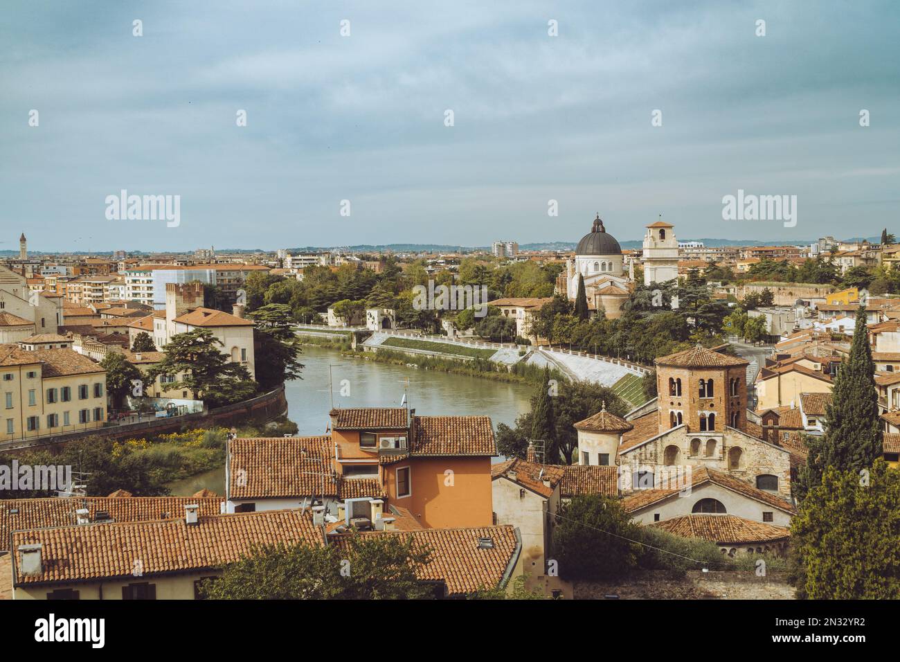 Verona City Landscape Summer Stock Photo - Alamy