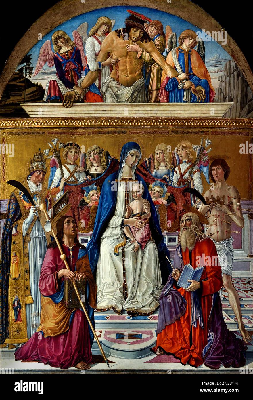 16th century virgin child angels hi-res stock photography and images - Alamy