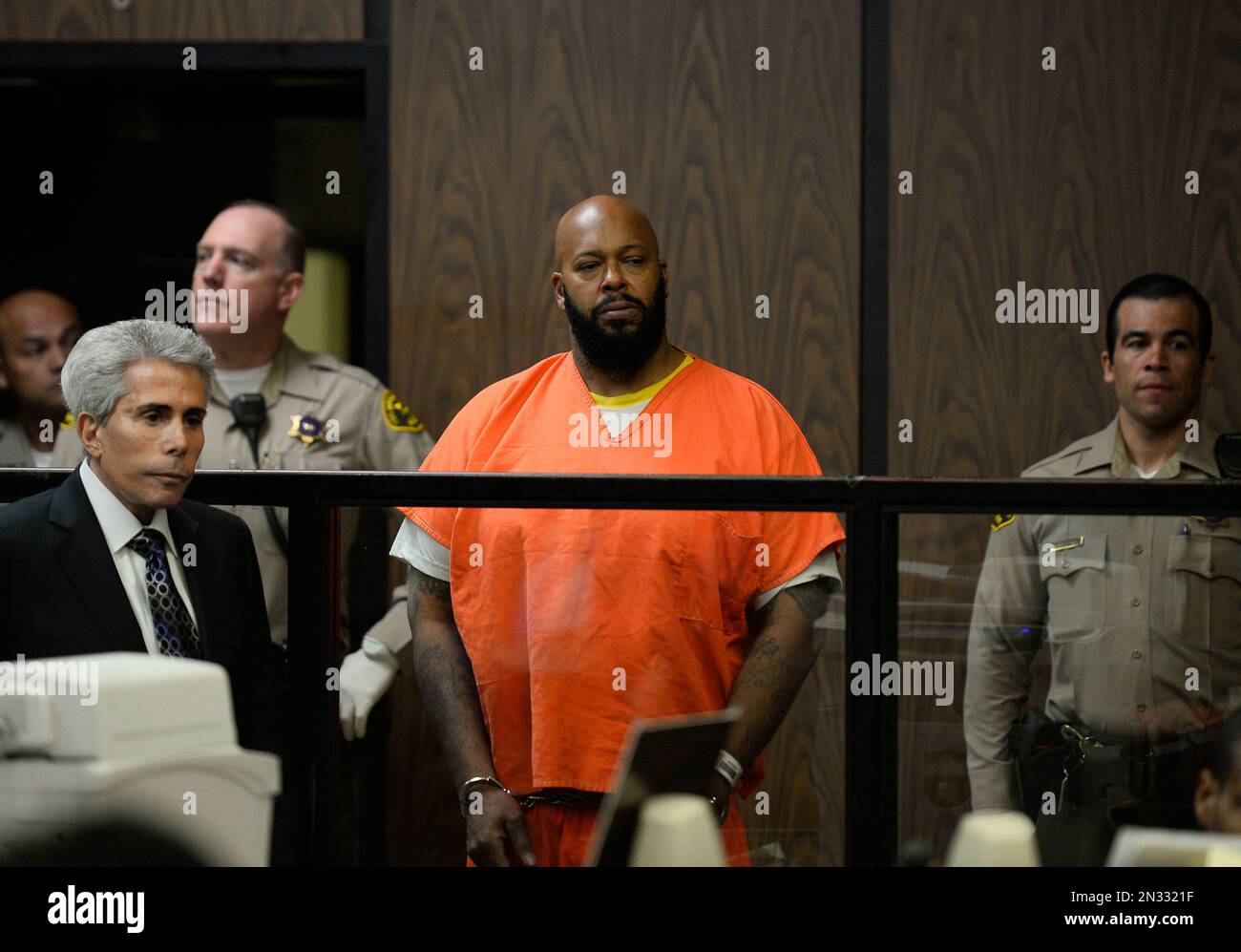 Death Row Records founder Marion "Suge" Knight, with his attorney David ...