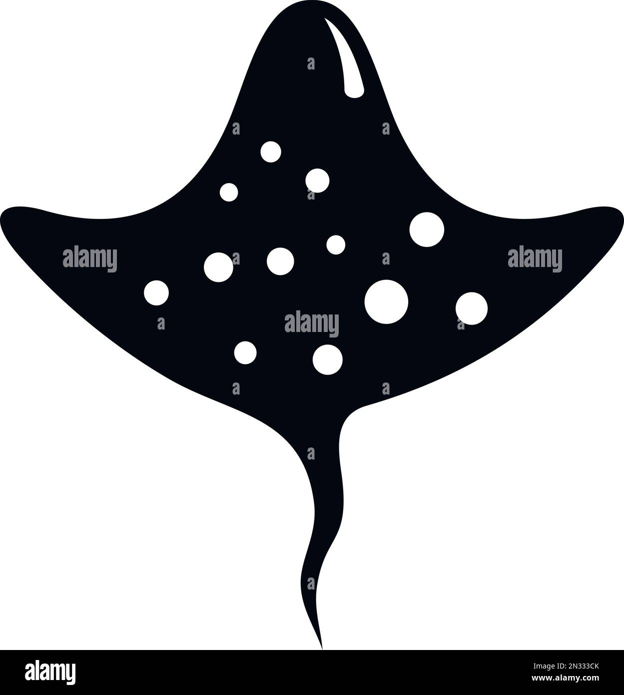 Electric stingray icon simple vector. Sea animal. Ocean wildlife Stock ...