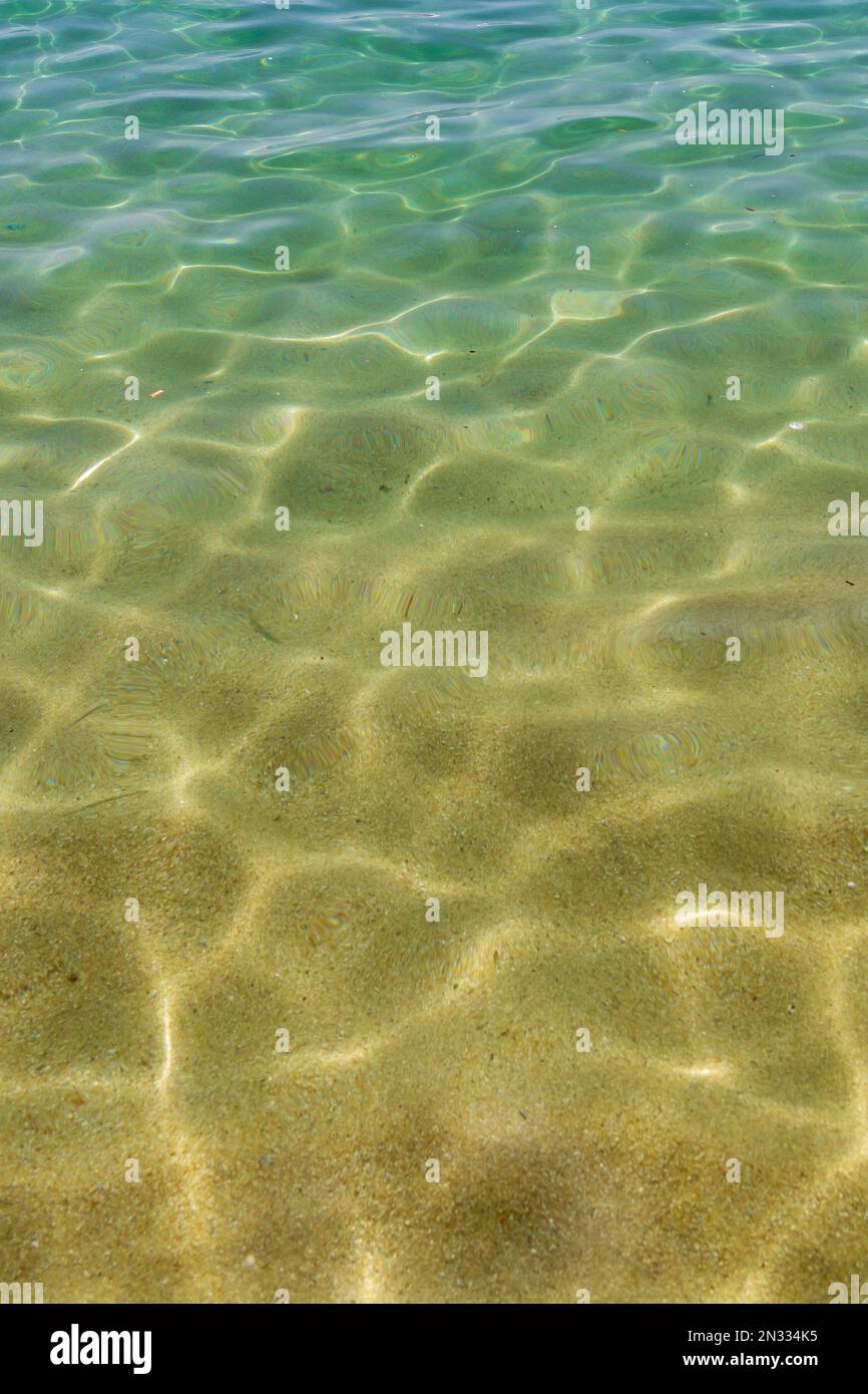 Taransparent azur blue sea water Stock Photo - Alamy