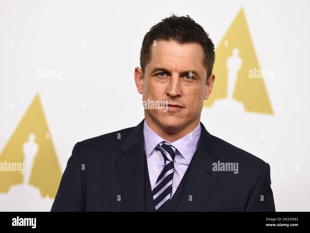 Jason Hall arrives at the 87th Academy Awards nominees luncheon at the ...